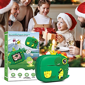 Kids Instant Camera for 3-8 Toddlers Boys Girls Christmas Birthday Gifts 2.4 Inch Screen 12MP / 1080P HD Video Camera Baby Instant Print Digital Camera