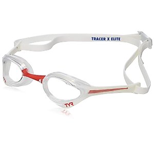 TYR Tracer x Elite Race Goggle- Clear Red Navy, NA