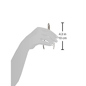 Cuticle Trimmer by Revlon, Half Jaw Cuticle Remover Tool, Nail Care, High Precision Blade, Easy Grip, Stainless Steel (Pack of 1)