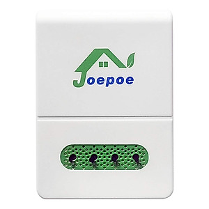 Joepoe Plug In Air Ionizer, Ionizer Air Purifier with Negative Ion Technology for Home, Air Freshener Plug In Home/Office Cleanse:Odors,Smell and More(White)