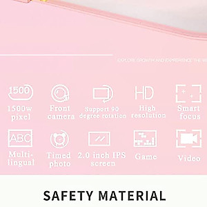 Garende Kids Video Camera for Girls Gifts 2.0 Inches Digital Cameras Shockproof Children Selfie Anti Mini Child, Yellow