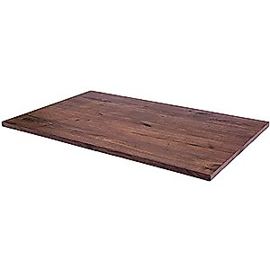 WOODCN Home Office Desk Handmade Rustic Style Workstation Computer Desk Solid Walnut Wood Veneer with Metal Modern Simple Study Writing Desks (58x28 Inch, Only Table Top)