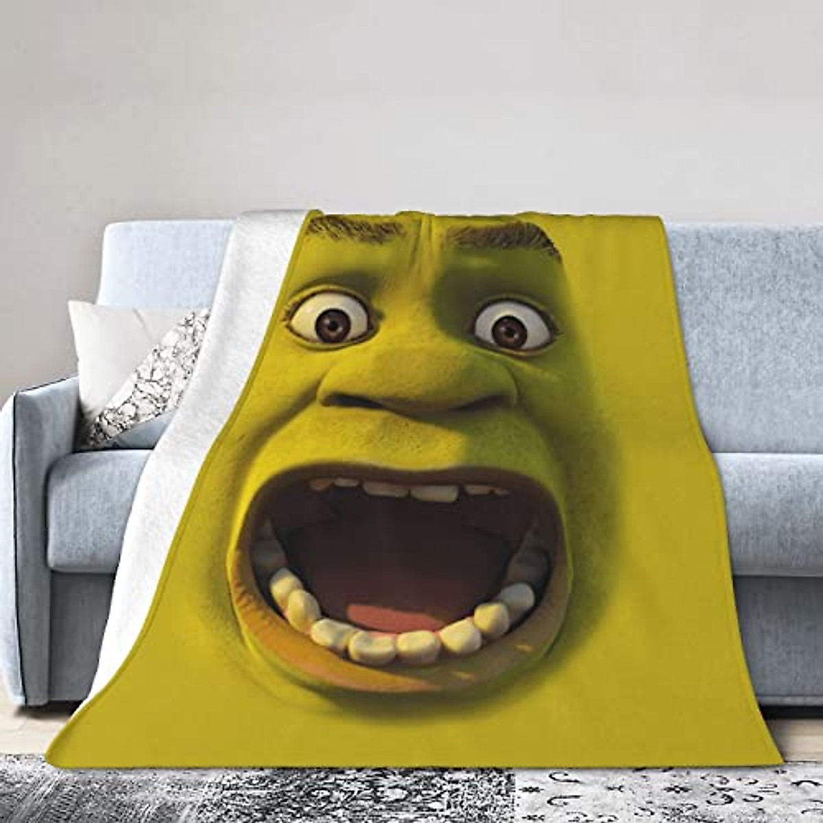 Funny Halloween Shrek The Musical Blanket Ultra Soft Throw Blanket Warm Bed Blanket for Couch Sofa Bedding 50"X40"