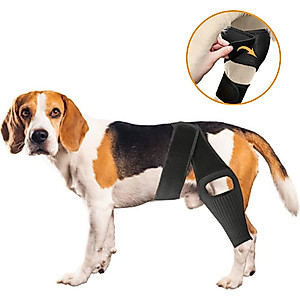 TONTONJIA Dog Knee Brace for Torn Acl Hind Leg Adjustable Dog Back Leg Support Brace, Dog Leg Brace for Hip Dysplasia, Better Recovery with Dog ACL Knee Brace (Medium)