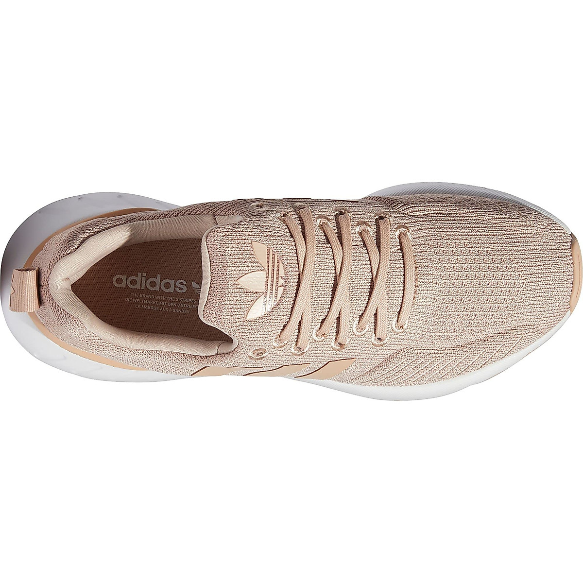 adidas Women's Swift Run 22 Sneaker, Ash Pearl/Ash Pearl/White, 7 M US