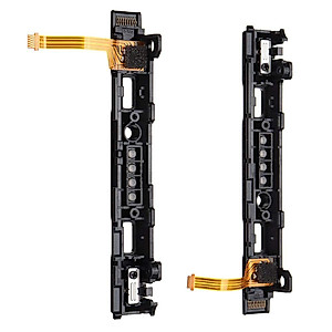 Left Right Slide Rail Replacement Slider Rail with Sensor Flex Cable for Nintendo Switch Joy Con Controller L R Switch Middle Button Holder
