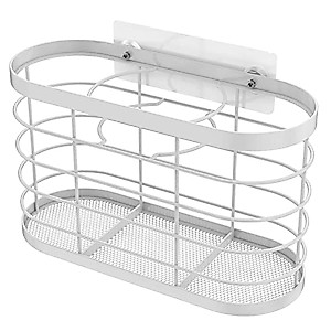 Hair Dryer Holder 3 in 1 Hair Tool Organizer Djustable Height Wall Mounted/Cabinet Door Bathroom Organizer Under Sink for Hair Dryer, Flat Irons, Curling Wands, Hair Straighteners