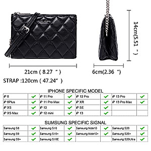 DAVIDJONES Faux Leather Hobo Purse and Wallet set for women Quilted Top Zip Crossbody Bag