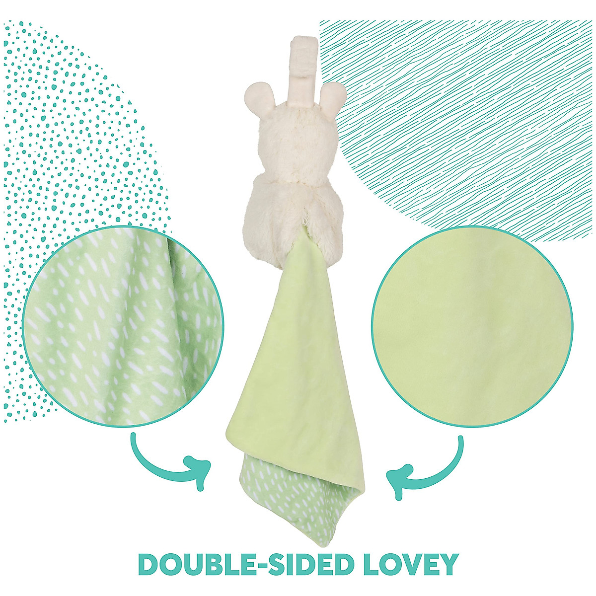 GUND Baby Lil’ Luvs Tuck-Away Lovey, Liam Llama, Ultra Soft Animal Plush Toy with Built-in Baby Blanket for Babies and Newborns