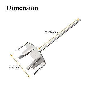 Outspark 4 Inch Stainless Steel Pork Puller Used with Standard Hand Drill