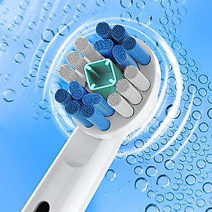 BUKURII Replacement Brush Heads Compatible with Oral B Electric Toothbrushes, 8 Count, Polishing Cup, Replace 3D White Head, Refills for Braun Model 3756 3757 3765 4729 DB4010