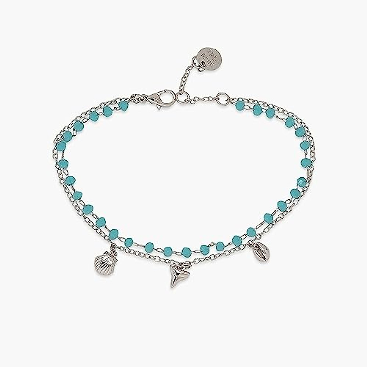 Pura Vida Bracelets Pack Salty Riviera Rosary Bracelet Stack - Set of 3 Stackable Bracelets for Women, Summer Accessories & Cute Bracelets for Teen Girls - 2 Chain Bracelets & 1 String Bracelet