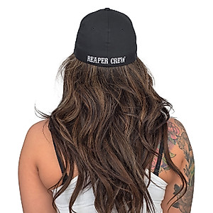 Sons of Anarchy SOA Reaper Crew Fitted Baseball Cap Hat (Adult Large/X-Large) Black