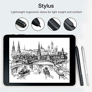 Tab S3 Pen Replacement for Samsung Galaxy Tab S3 T820 T825 T827 Stylus Pen S Pen Pointer Pen for Galaxy Book 10'/12' W620 W625 W627 W720 W725 W727+Tips/Nibs+Eject Pin+Pen case (Black)