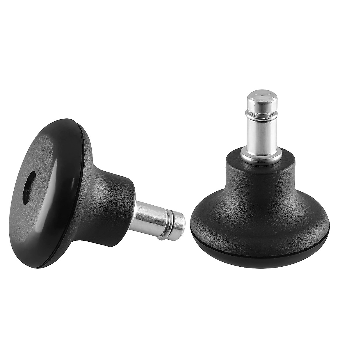 Mecion 5Pcs Stationary Castors, Bell Glides Replacement, Office Chair Low Caster Wheels