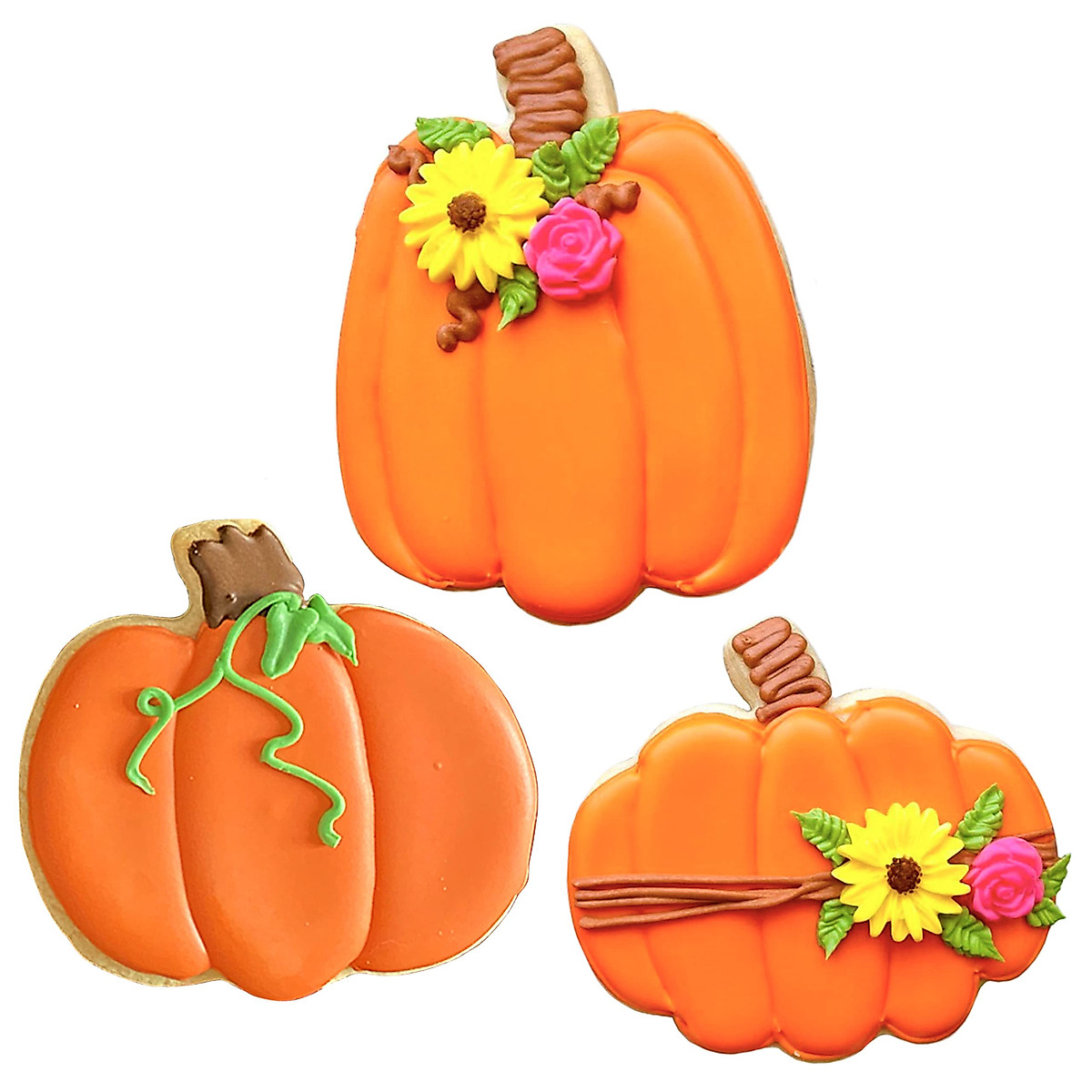 Thanksgiving Pumpkin Patch Cookie Cutters 3-Pc. Set Made in USA by Ann Clark