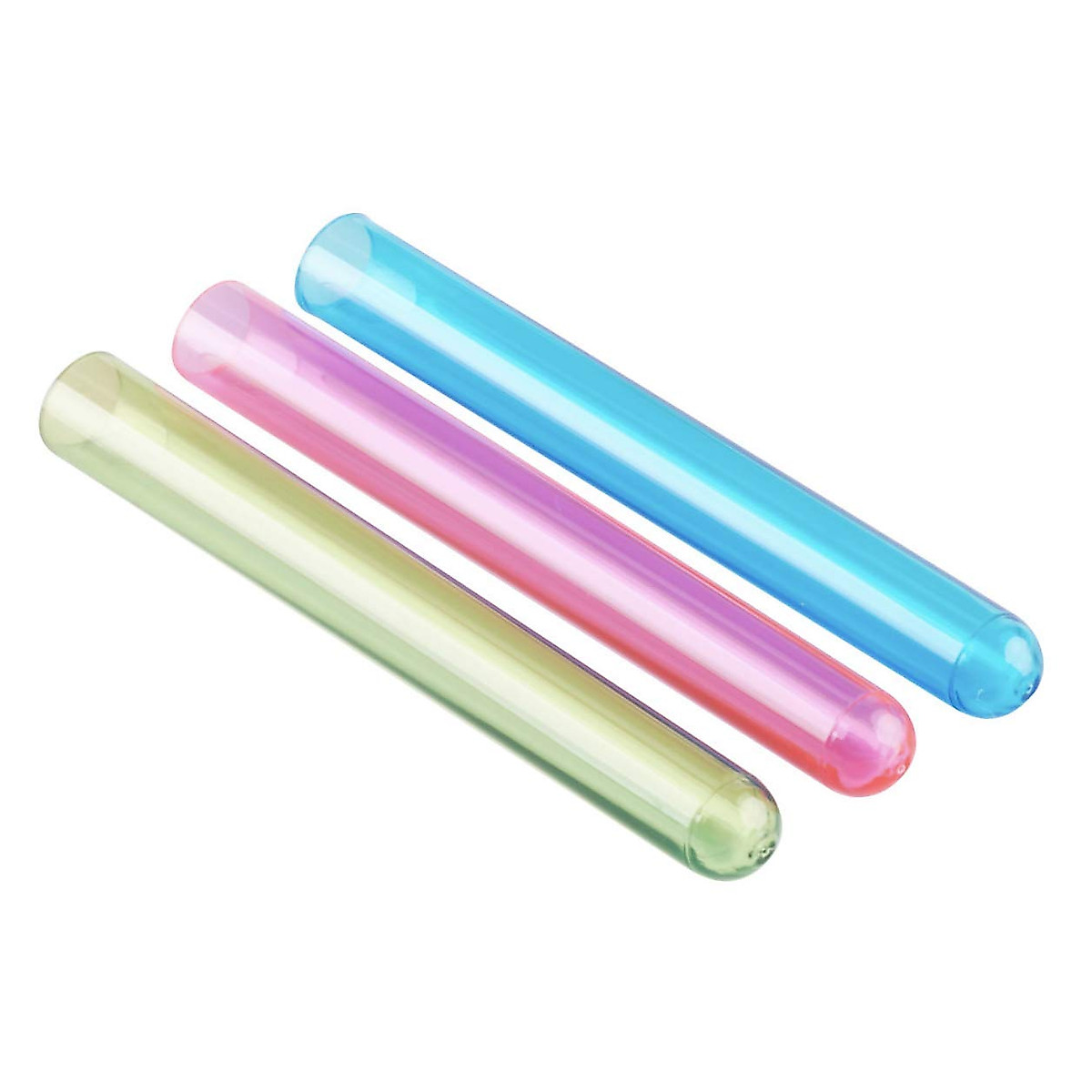 Desert Mercantile 24 Neon Test Tube Shot Glasses with 2 BONUS Liquor Pourers for Spill Free Pours for Bachelorette Parties, Bars, Pool Parties, Man-Caves, New Years Eve, and Holidays.