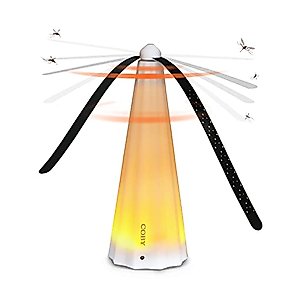 COBY Fly Repellent Fan, Outdoor & Indoor Fly Fan, Eco-Friendly Portable Fly Catcher with Soft-Touch Blades