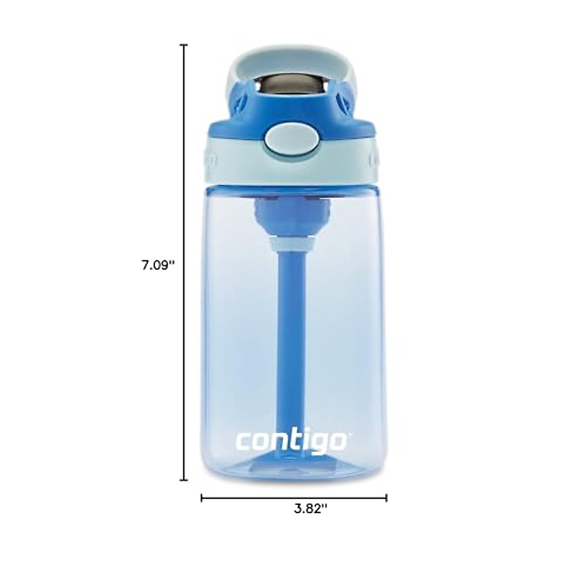 Contigo Kids Straw Water Bottle with AUTOSPOUT Lid, 14oz, Cotton Candy