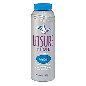 LEISURE TIME B-02 Defender for Spas and Hot Tubs, 1-Quart, 2-Pack & D-02 Gon Hot Tub Metal Remover, 2-Pack