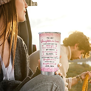 ZANIION Daughter in Law Gifts Tumbler, Gifts For Daughter in Law, Daughter in Law Gift Ideas, Best Future Daughter in Law Birthday Gift, Daughter-in-Law Gifts From Mother-in-Law Coffee Cup 20oz 1PC