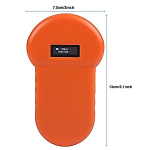 134.2Khz Microchip Scanner - Handheld RFID ID Reader for Animal Identification ISO 11784/85 Compatible