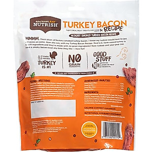 Rachael Ray Nutrish Turkey Bites Turkey Recipe With Hickory Smoke Bacon Flavor Dog Treats, 12 oz. Pouch