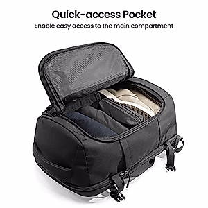 tomtoc Bundle Set Travel Backpack 40L & Electronic Organizer Accessory Tech Pouch