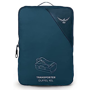 Osprey Transporter 40L Travel Duffel Bag, Venturi Blue