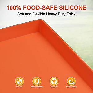 28" Griddle Mat Silicone for Black-stone, Protective Cover Mats Griddle Top Covers for Black-stone, Heavy Duty Food Grade Silicone Mat