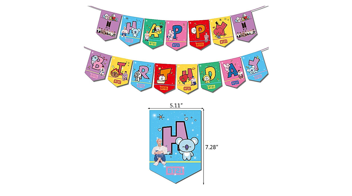BTS Birthday Party Supplies - Fun & Colorful Decor