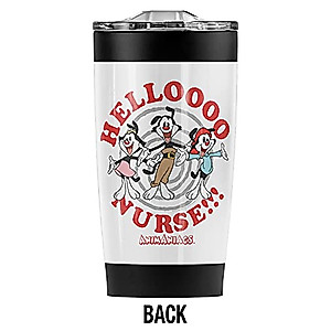 Logovision Animaniacs Hello Nurse Stainless Steel Tumbler 20 oz Coffee Travel Mug/Cup, Vacuum Insulated & Double Wall with Leakproof Sliding Lid | Great for Hot Drinks and Cold Beverages