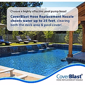 CoverBlast Pool Cover Pump Accessory - Easy-to-Install Hose Replacement Nozzle for Pool Pump