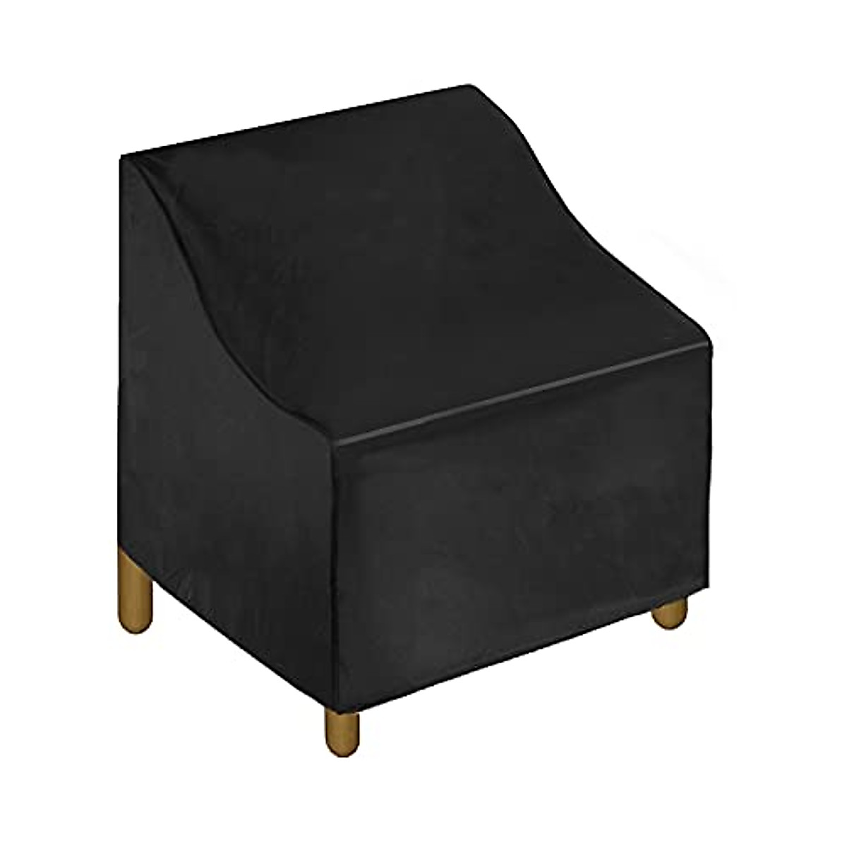 Patio Chair Cover Waterproof, Outdoor Lounge Deep Seat Sofa Cover, Heavy Duty Patio Furniture Cover for All-Weather Protection Black (38 x 31 x 20 /29 inch)