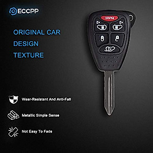 ECCPP Keyless Entry Remote Key Fob 2PCS Uncut 315MHz Replacement fit for 2004 2005 2006 2007 for Chrysler Town & Country for Dodge for Grand for Caravan for Dodge for Caravan M3N5WY72XX