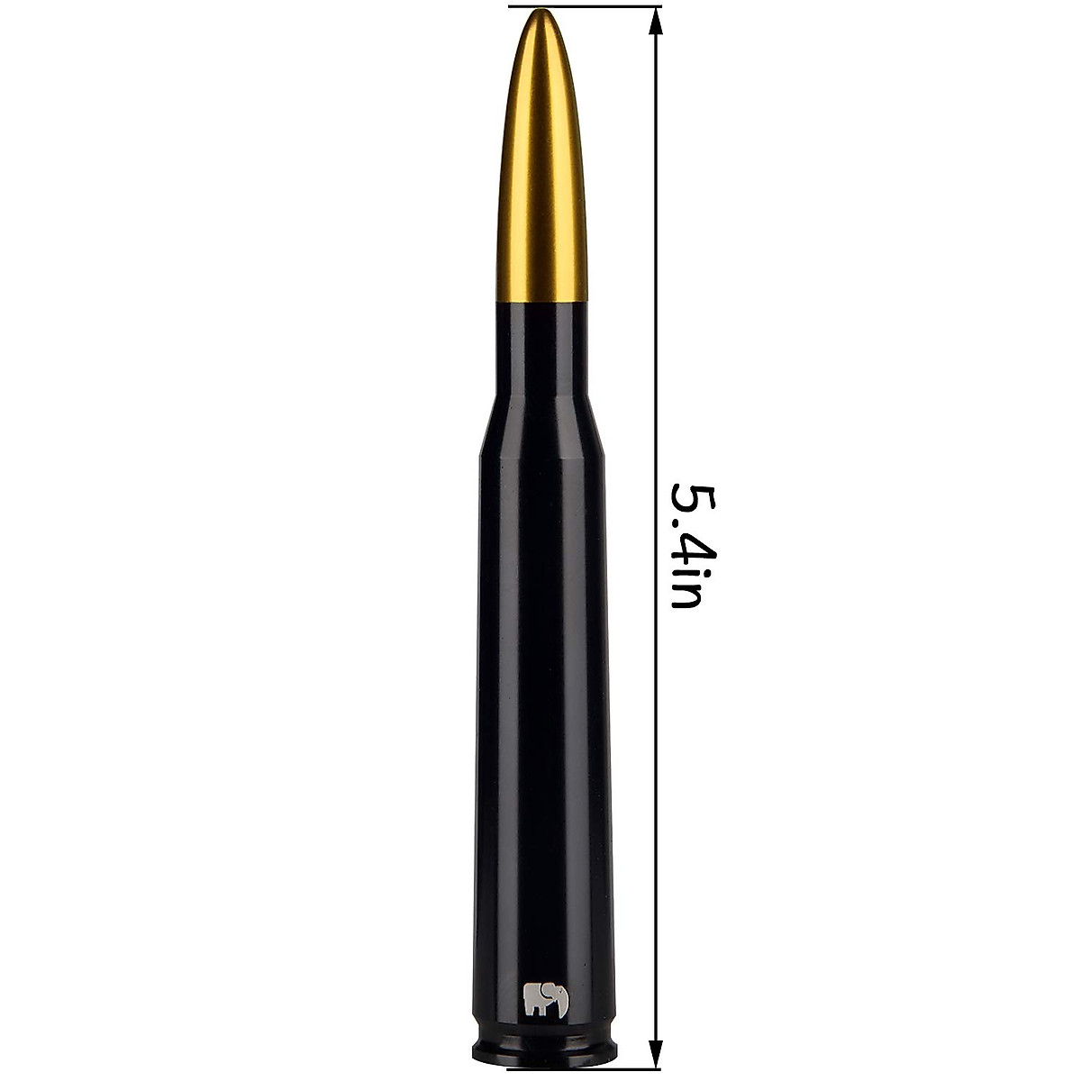 ONE250 50 Cal Caliber Bullet Style Antenna, Compatible with Chevy - Silverado (1999-2024), Colorado (2003-2024), Equinox (2003-2017), Avalanche - Designed for Optimized FM/AM Reception (Gold)