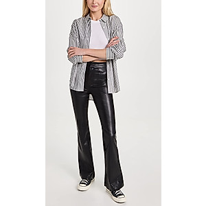 [BLANKNYC] Womens Vegan Leather High Rise Pants, Stand Out, 31-32 US