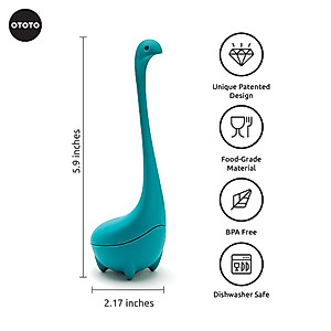 Cute Tea Infuser by OTOTO - Loose Leaf Tea Steeper, Tea Accessories, Tea Diffusers, Tea Infuser for Loose Leaf Tea, Tea Strainers, Cute Gifts, Tea Gift Set, Kitchen Gifts, Cooking Gadgets