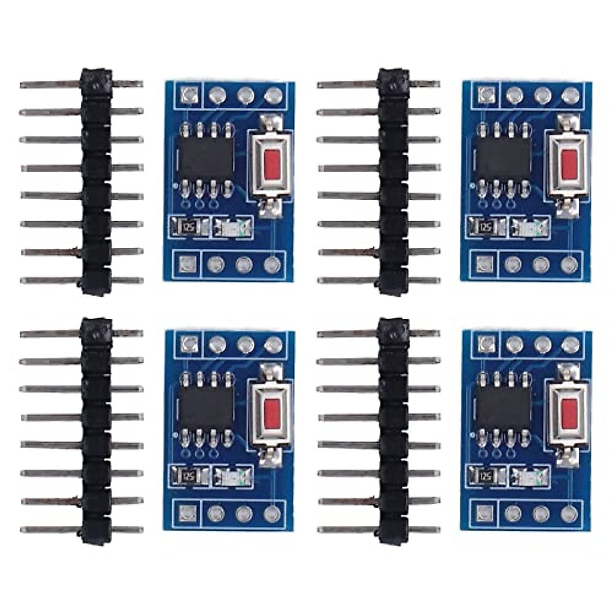 MCU Module, Stable Output Microcontroller Board 4 Sets Good Control STC15W204S for PWM Wave Modulation
