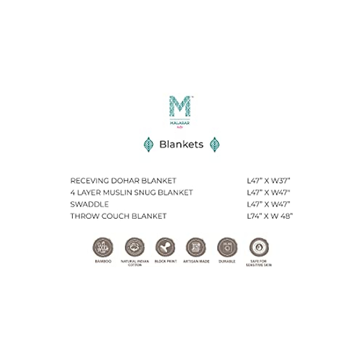 Malabar Baby Organic Cotton Reversible Muslin Snug Blanket, Luxurious Everything Baby Receiving Stroller Blankets for Newborns, Infants & Kids, Cherry Blossom