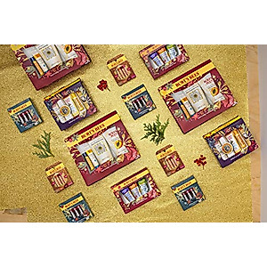 Burt's Bees Kissable Color Holiday Gift Set, 3 Lip Shimmers in Festive Gift Box, Warm Collection in Peony, Fig and Rhubarb