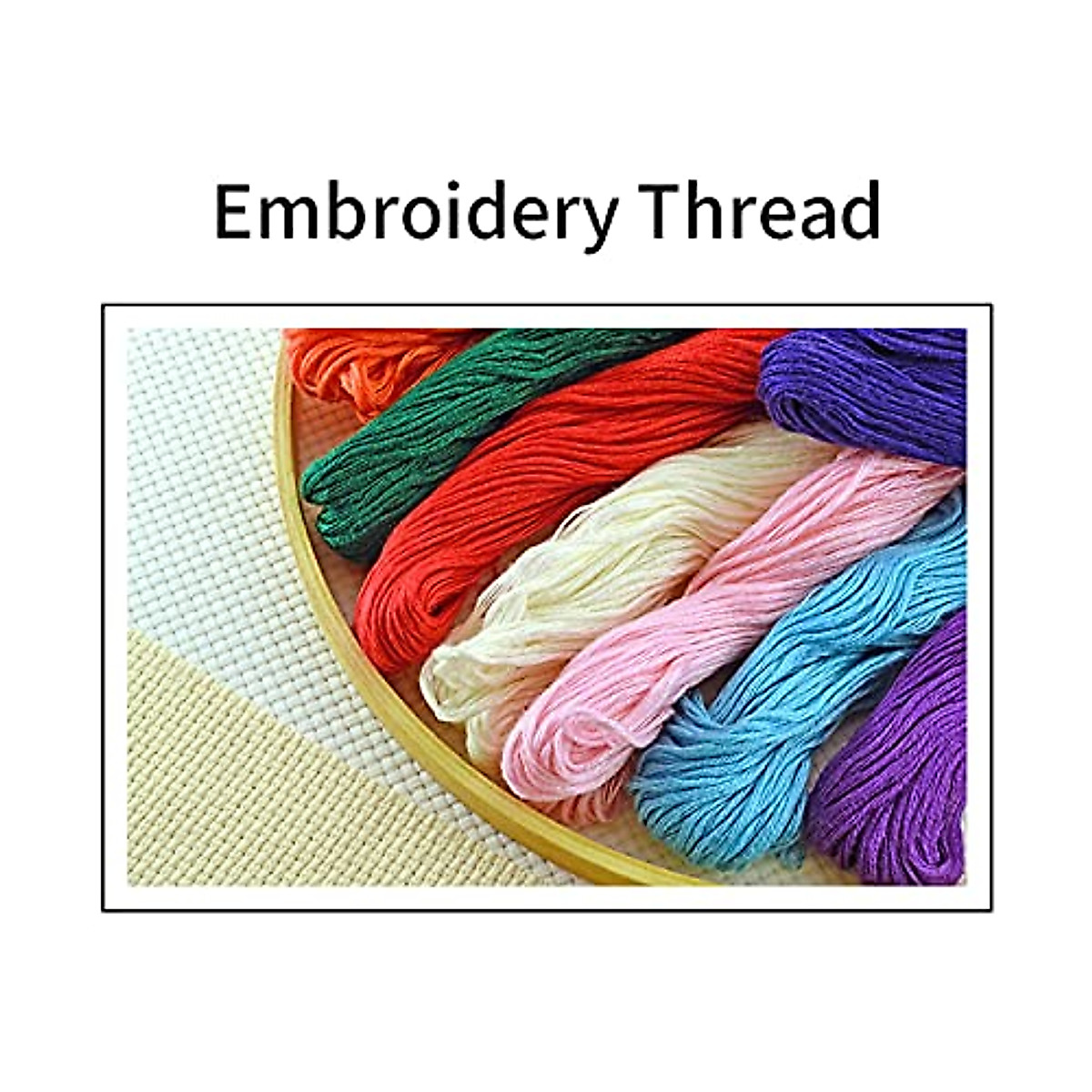 Joyhoor Cross Stitch Kits for Beginners Stamped Cross-Stitch Supplies Needlework preprint Embroidery Kits for Adults DIY Needlepoint Kits Embroidery Patterns 11CT-Datura Flowers 17.7×17.7 inch