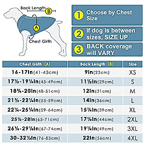 ThinkPet Dog Cold Weather Coats - Cozy Waterproof Windproof Reversible Winter Dog Jacket, Thick Padded Warm Coat Reflective Vest Clothes for Puppy Small Medium Large Dogs (M(Chest 18-20'',Back 12''))