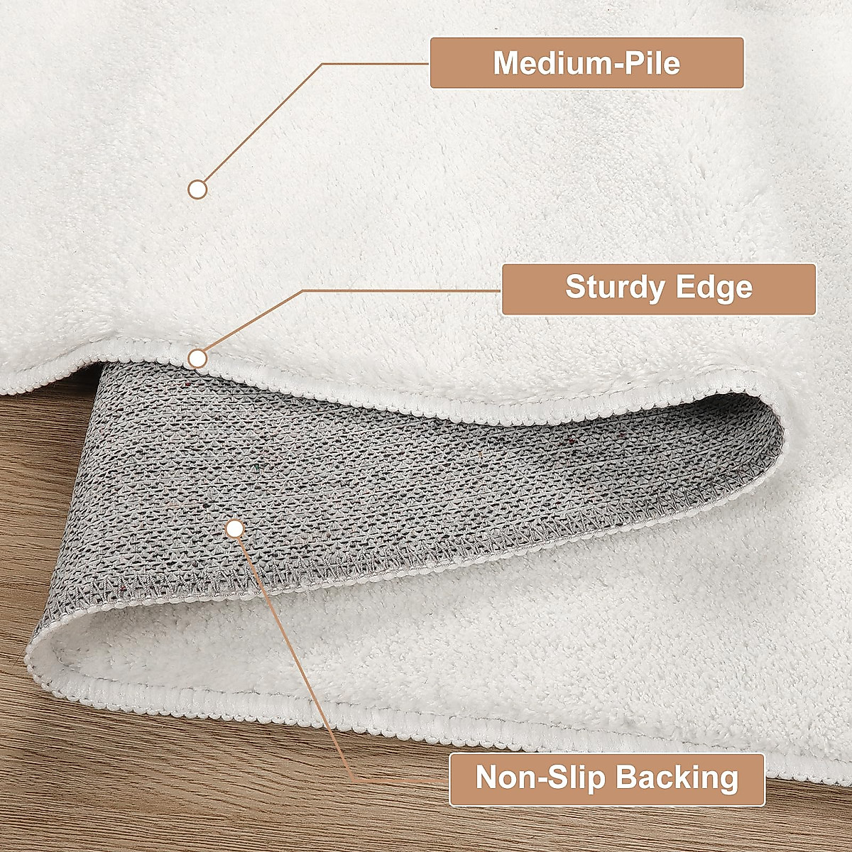 LIVEBOX Princess Pink Rug 3x5 Feet,Fluffy Rug for Girls Bedroom, Cute Furry Rug for Baby Kids Nursery Room, Non Shedding and Non Slip Washable Rug Shaggy Carpet for Living Room Teen Dorm