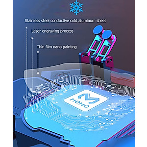 TEESSO Wired Mobile Phone Controller, Phone Cooler, PUBG Triggers Fast Cooling Fan, 6 Fingers Grip Gamepad, Trigger Phone Game Radiator, Fits for PUBG/Fortnite/Rules of Survival Game/COD