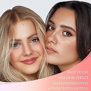 Eyebrow Color Kit, 2 in 1 Eyelash & Eyebrow Color Set-Quick and Thick Coloring Natural Eyebrow Kit Professional DIY at Home Use 10ml (Coffee)