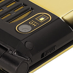 GOWENIC Cell Phone for Senior, Flip Seniors Phone Big Font Big Screen Loud Phone Cell Phone with Ultra Long Standby Dual Card Dual Standby G9000 Gold US