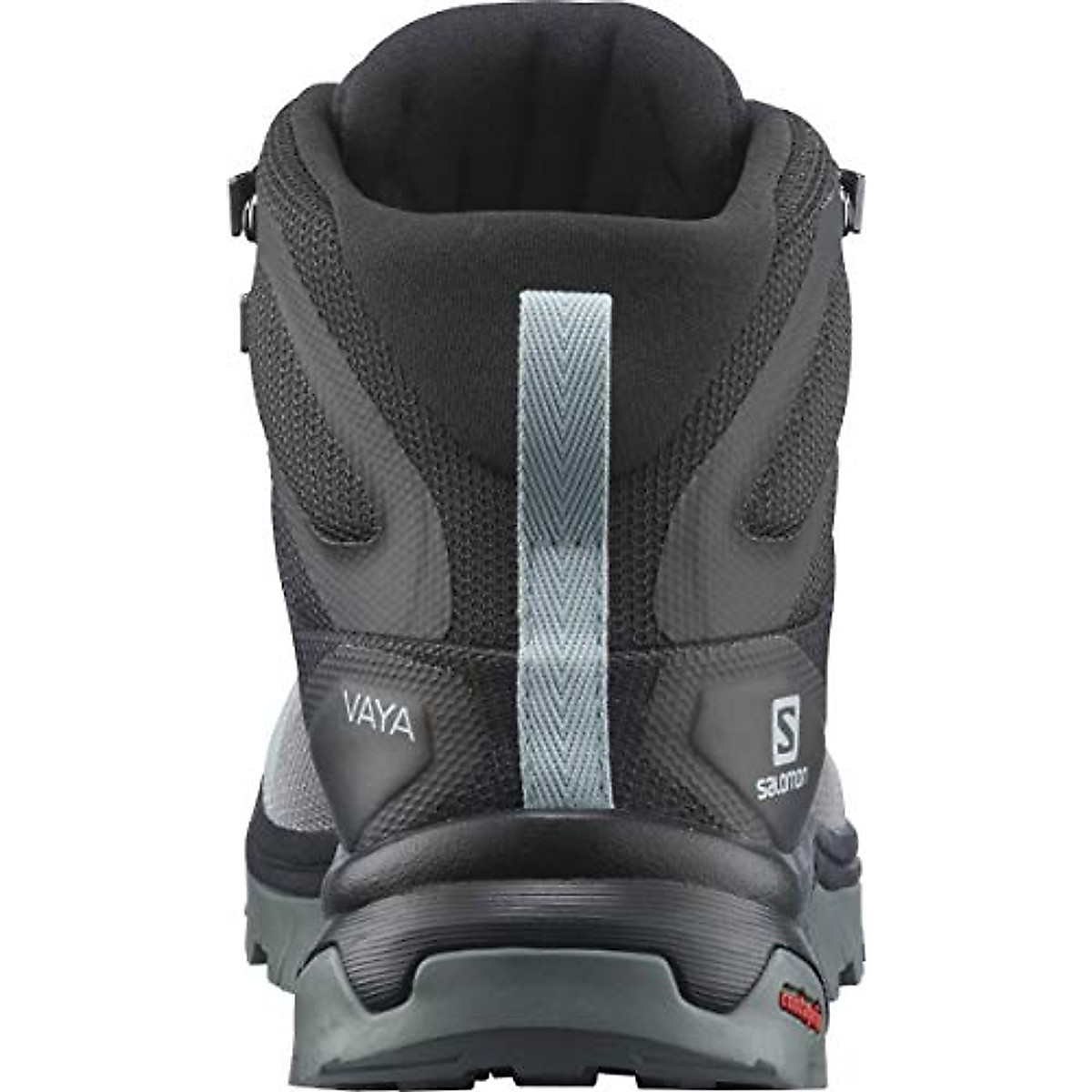 Salomon VAYA MID Gore-TEX Hiking Boots for Women, Stormy Weather/Black/Trooper, 5