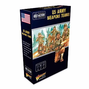 Warlord Games Bolt Action WWII US Army Weapons Teams Figures 1:56 Military Table Top Wargaming Plastic Model Kit 402213109