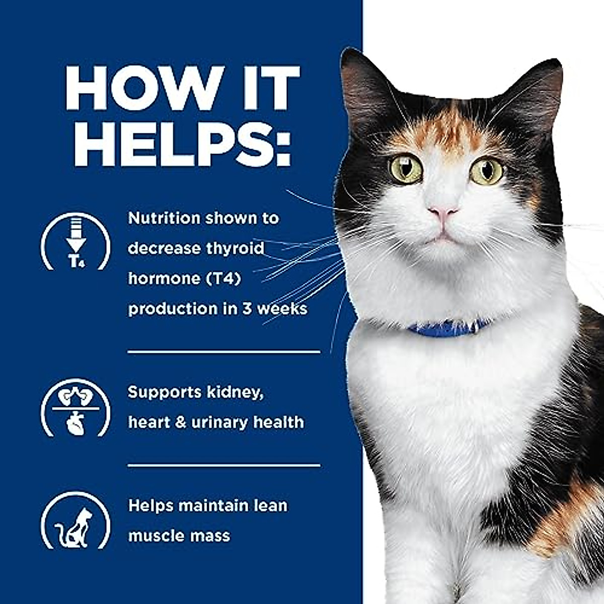 Hill's Prescription Diet y/d Thyroid Care Dry Cat Food, Veterinary Diet, 8.5 lb. Bag